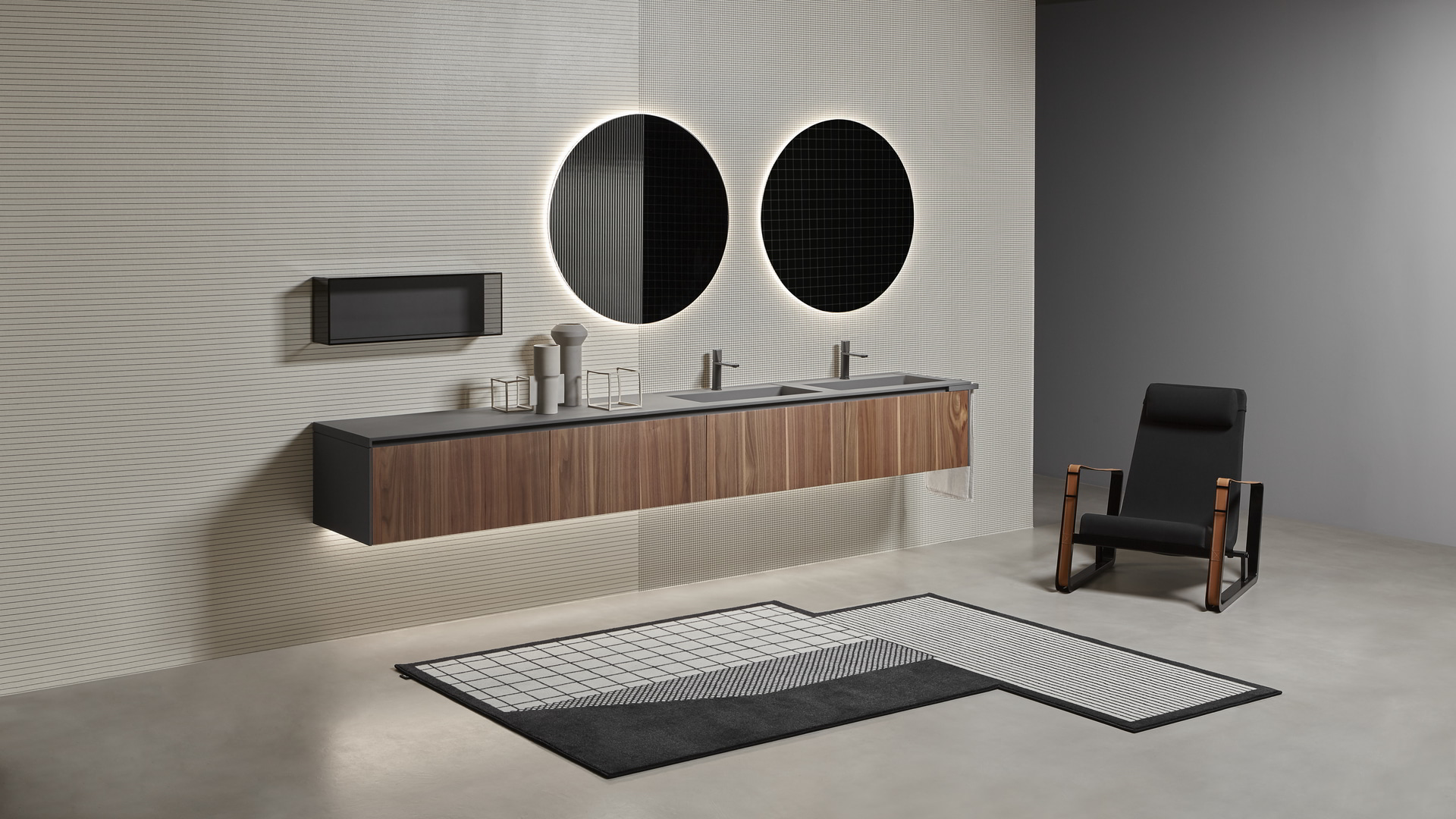 Piana - the minimalist and modern design bathroom furniture system
