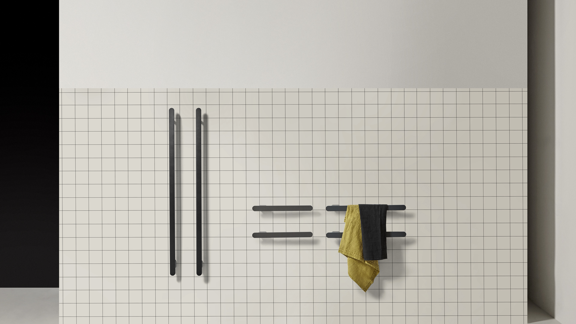 Rigo electric aluminum bathroom towel warmer - antoniolupi