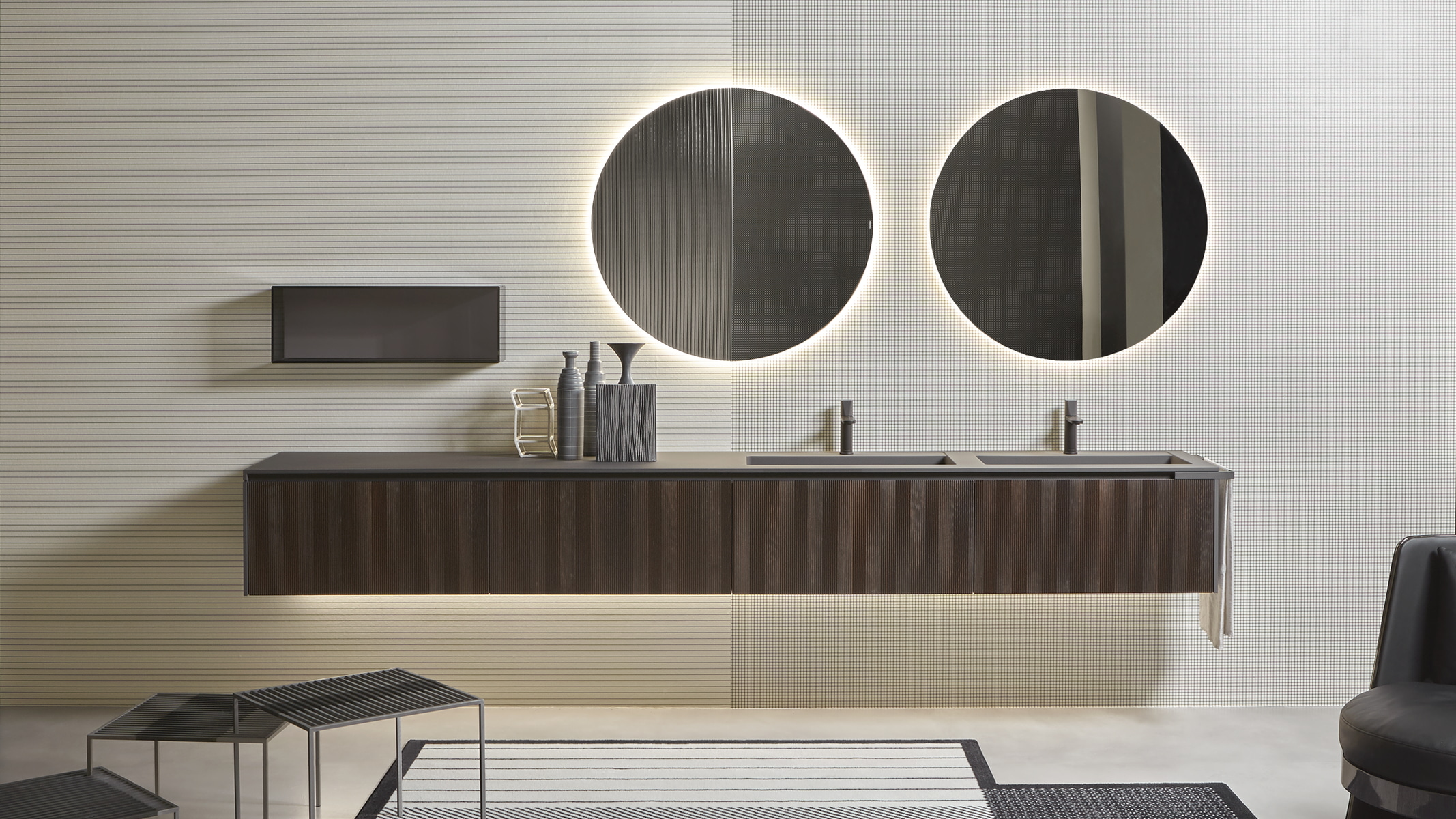 Piana - the minimalist and modern design bathroom furniture system